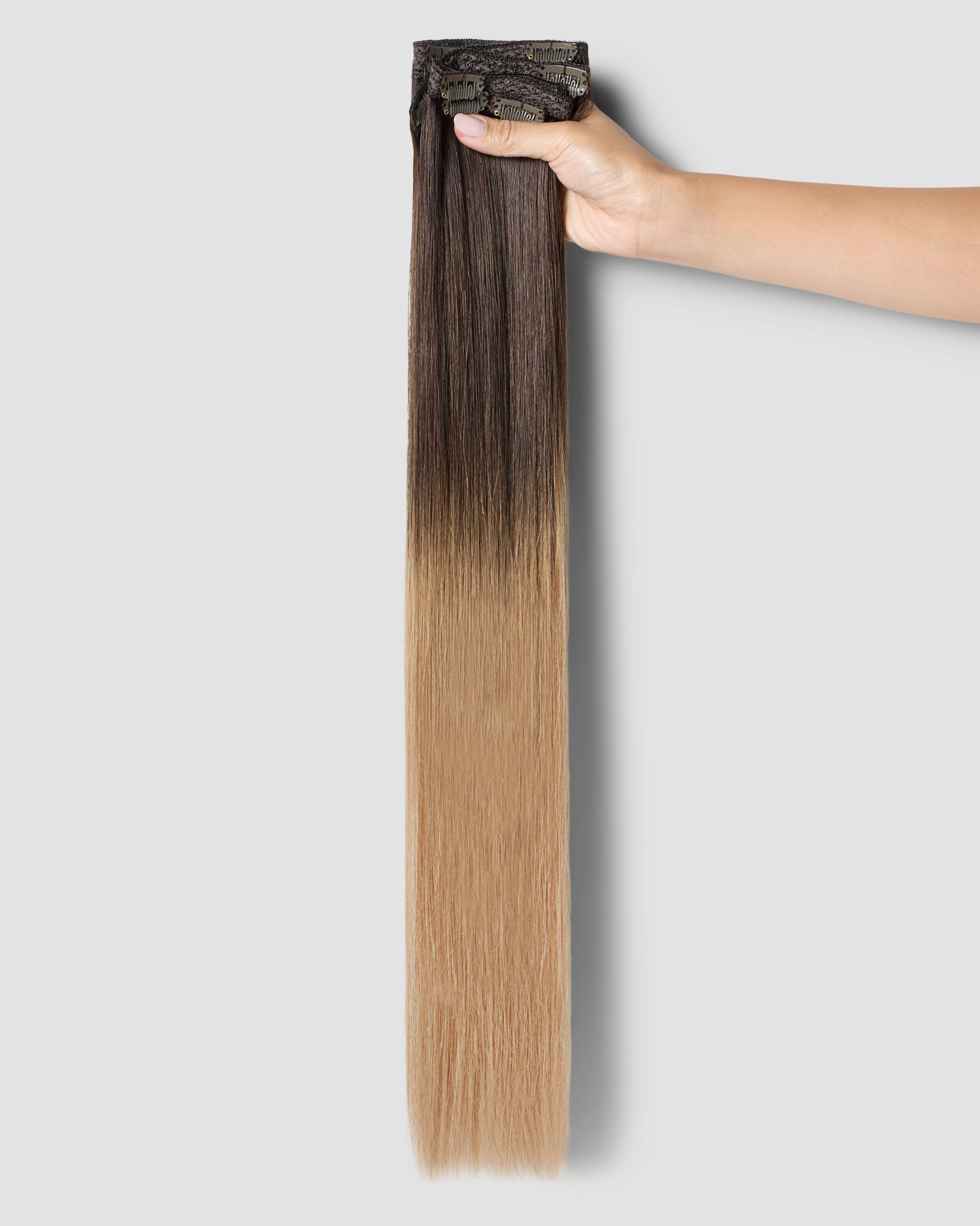 20" Clip-In Hair Extensions Beachy Blonde 5 Piece – Zala Hair