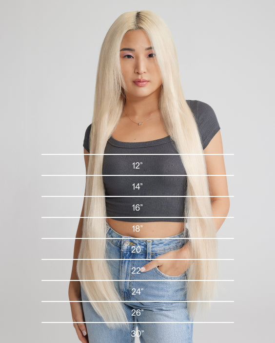 16" Seamless Clip-In Hair Extensions Volumizer Beachy Blonde 1 Piece – Zala Hair